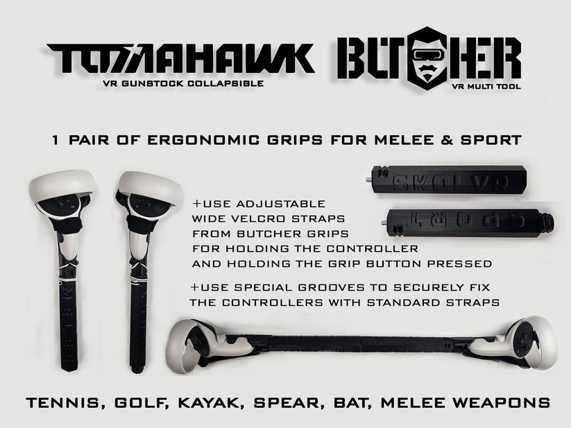 Melee and Sport Upgrade for TOMAHAWK and BUTCHER Grips – SKOLVR