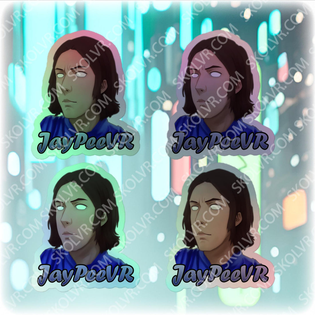 VR Stickers 1023 JayPeeVR holographic sticker pack – SKOLVR