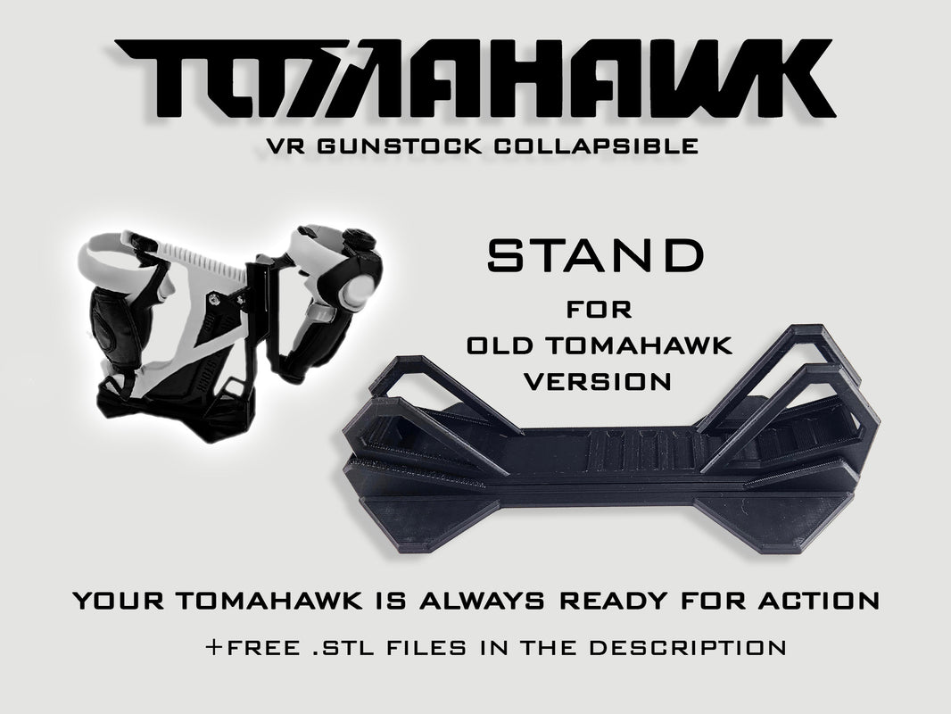 SKOLVR gaming rifle accessories, TOMAHAWK, BUTCHER VR Gunstock